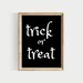 Spooky Halloween Wall Set, PRINTABLE, Minimalist Halloween, Black and ...