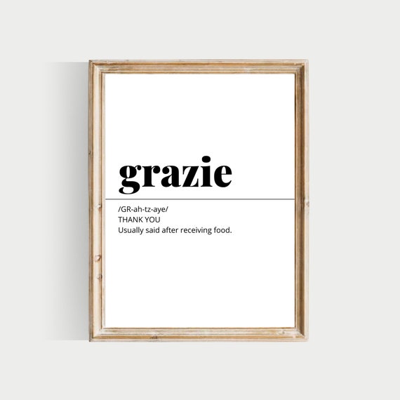 Gratzi Italian Thank You