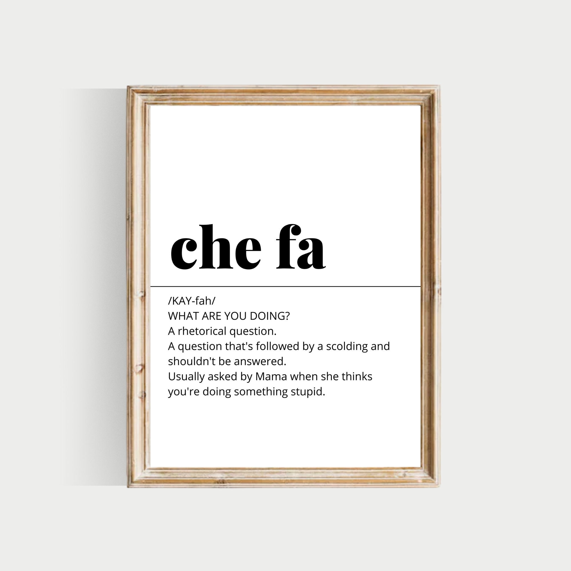 Italian Definitions, Che Fa, PRINTABLE, Italian Prints, Italian Words ...