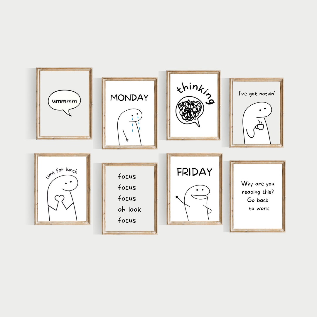 Funny Office Wall Gallery PRINTABLE Office Wall Art Funny - Etsy