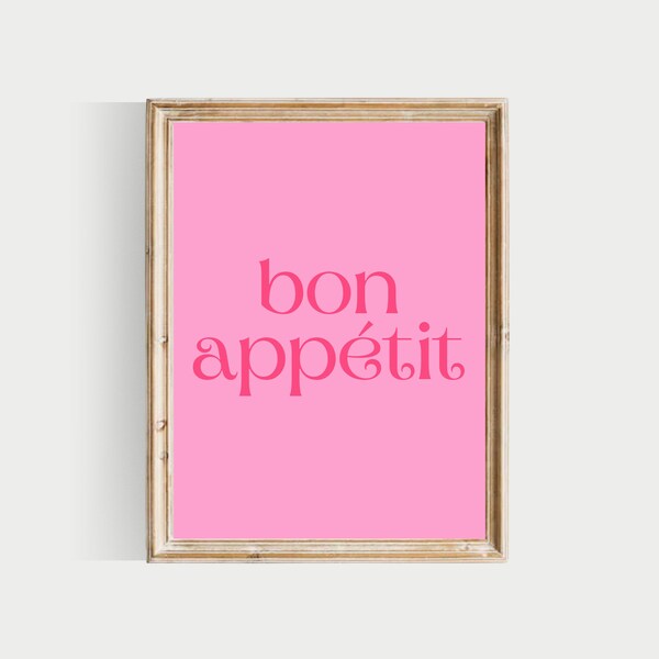 Bon Appetit Printable - Etsy