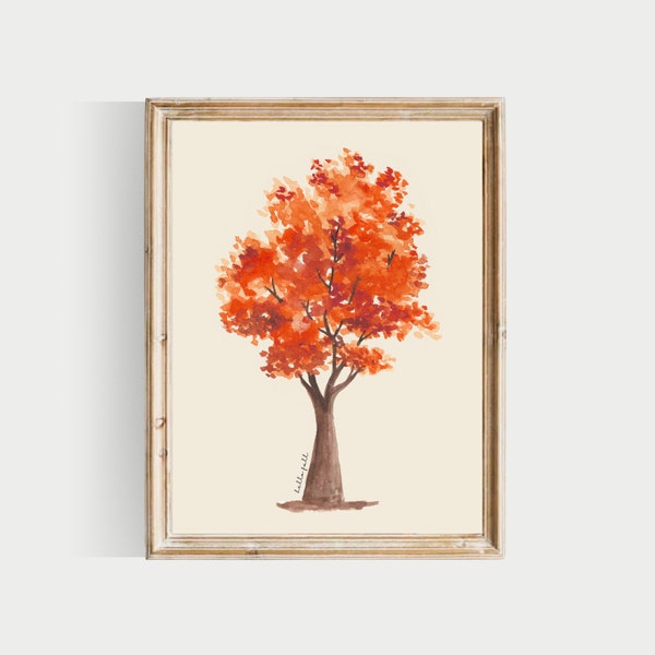 Fall Tree Art - Etsy