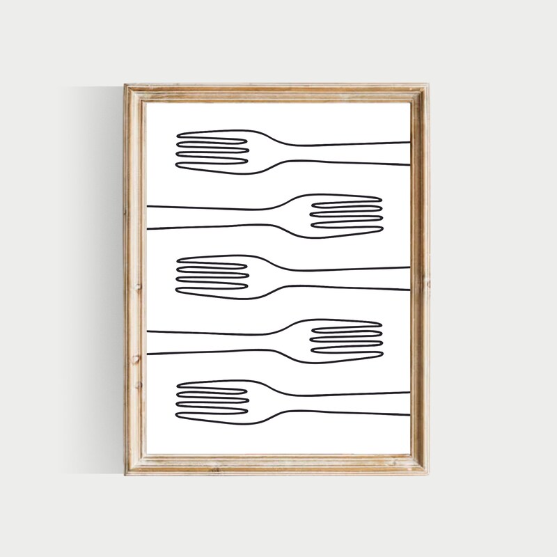 Fork Art - Etsy