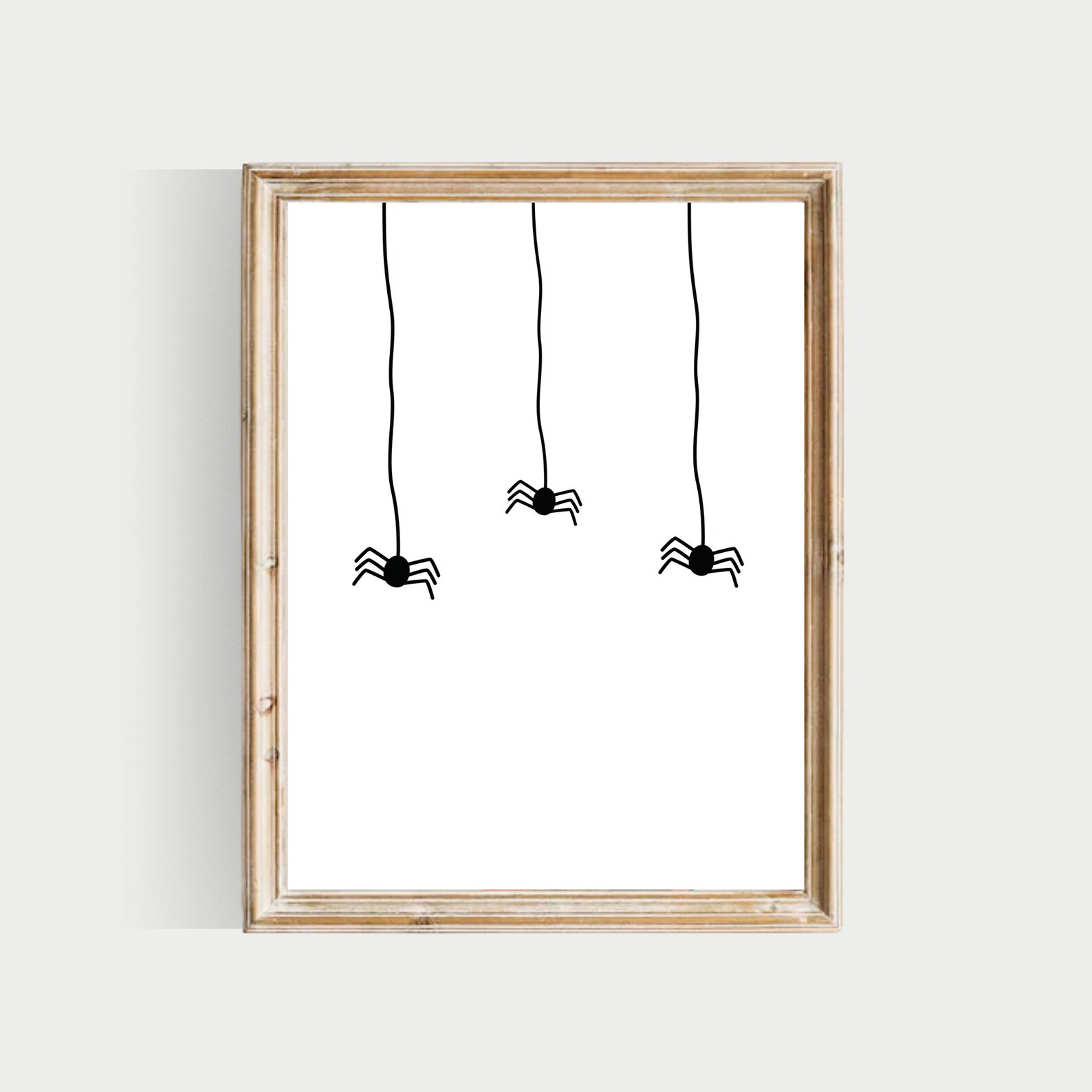 Spooky Halloween Wall Set, PRINTABLE, Minimalist Halloween, Black and ...