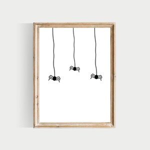 Spooky Halloween Wall Set, PRINTABLE, Minimalist Halloween, Black and ...