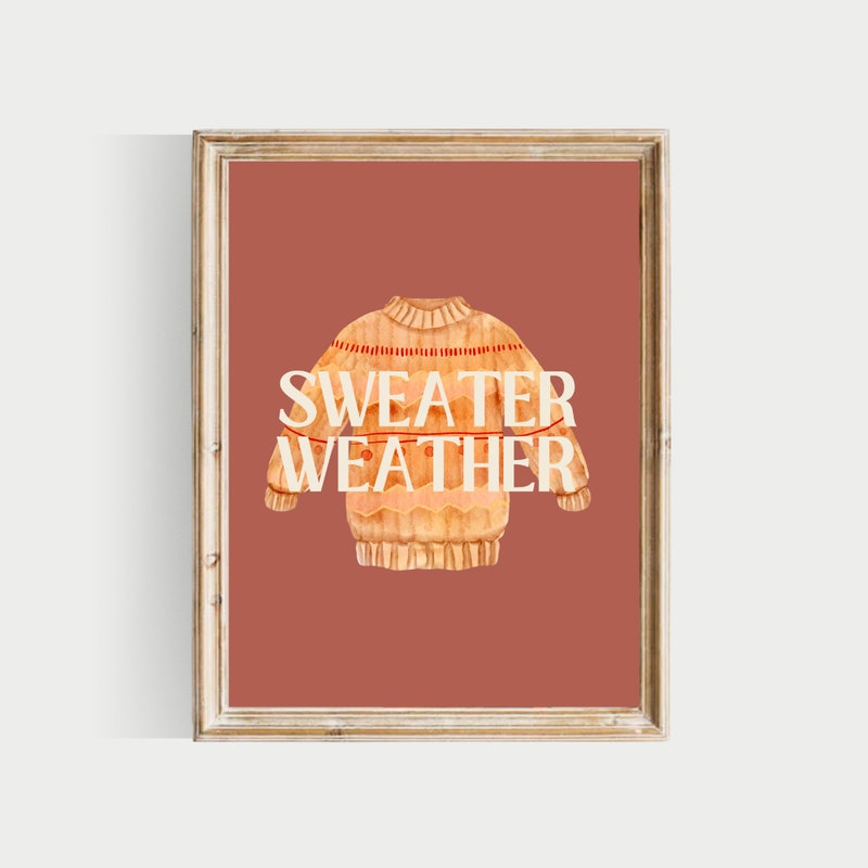 Sweater Weather Printable - Etsy