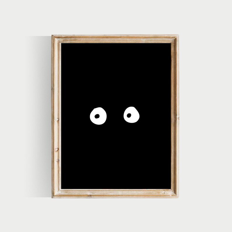 Black Halloween Art PRINTABLE Spooky Wall Art Scary - Etsy