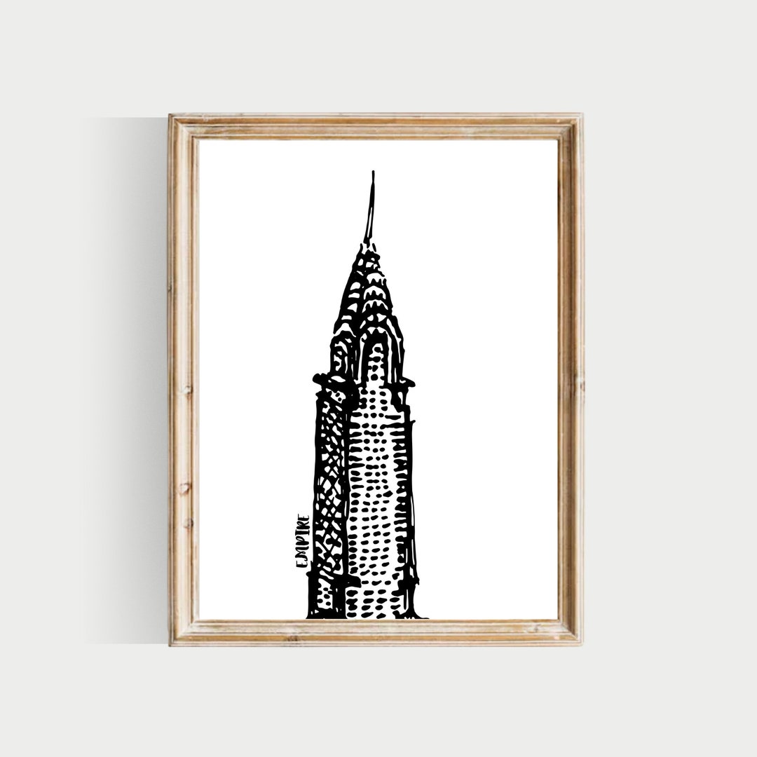 Empire State Building Print, New York City Prints, Building Wall Art ...