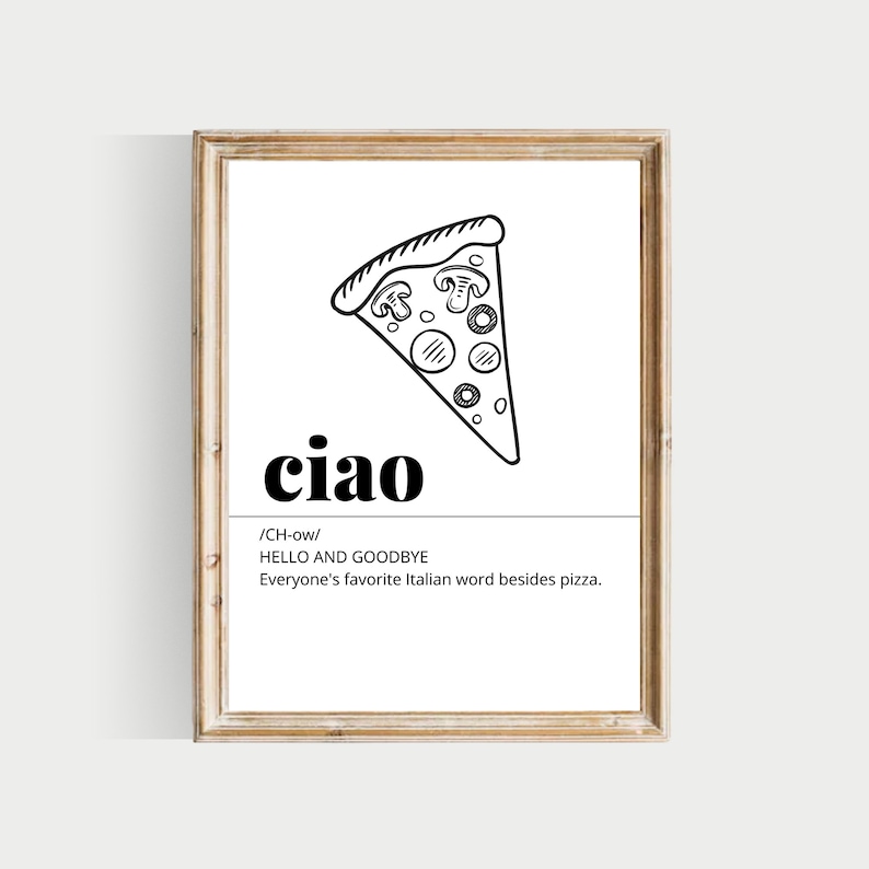 Funny Italian Definition Prints, Trendy Home Decor (printable) - Etsy ...