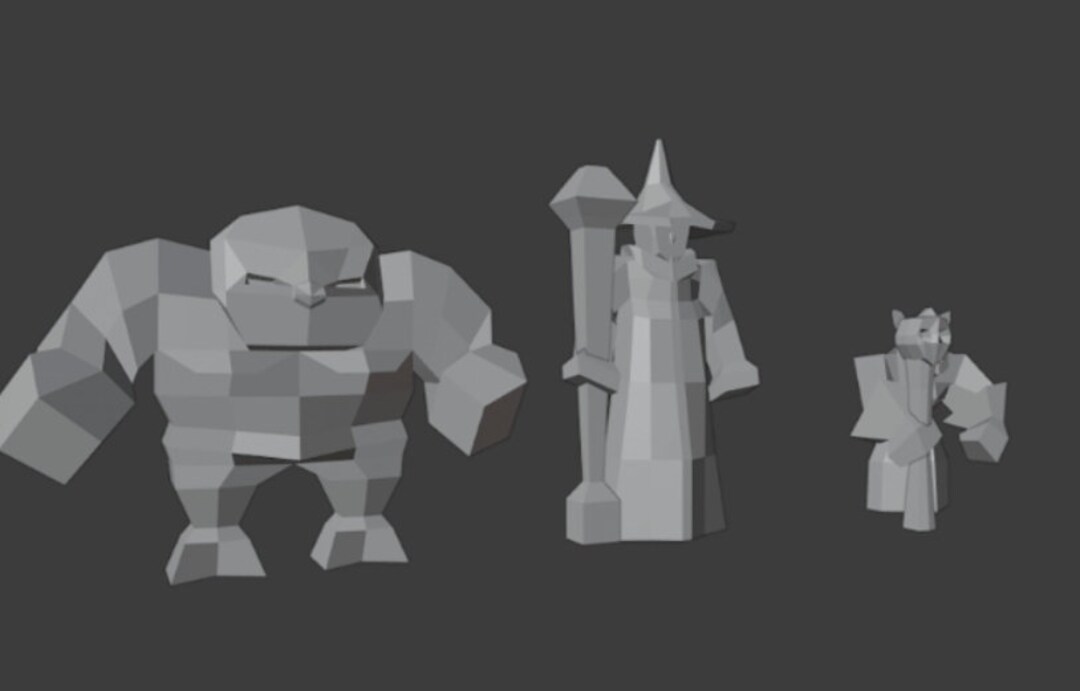 Low Poly Miniatures - Etsy