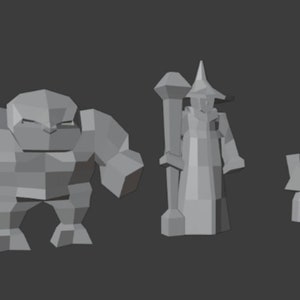 Low Poly Miniatures - Etsy