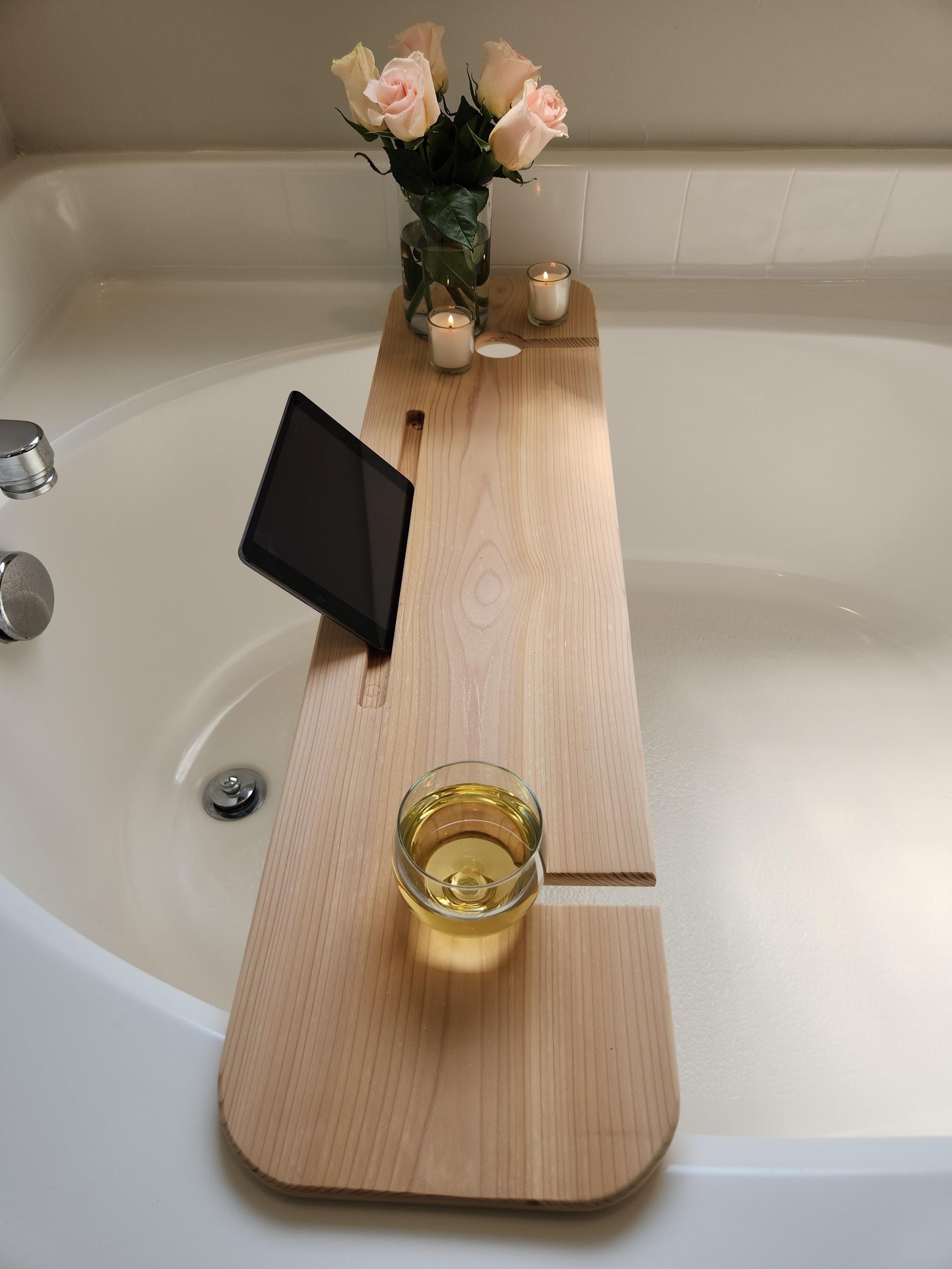 Bathtub Tray, Tub Caddy, Bath Tray, Cedar Bathtub Tray, Tub Tray ...