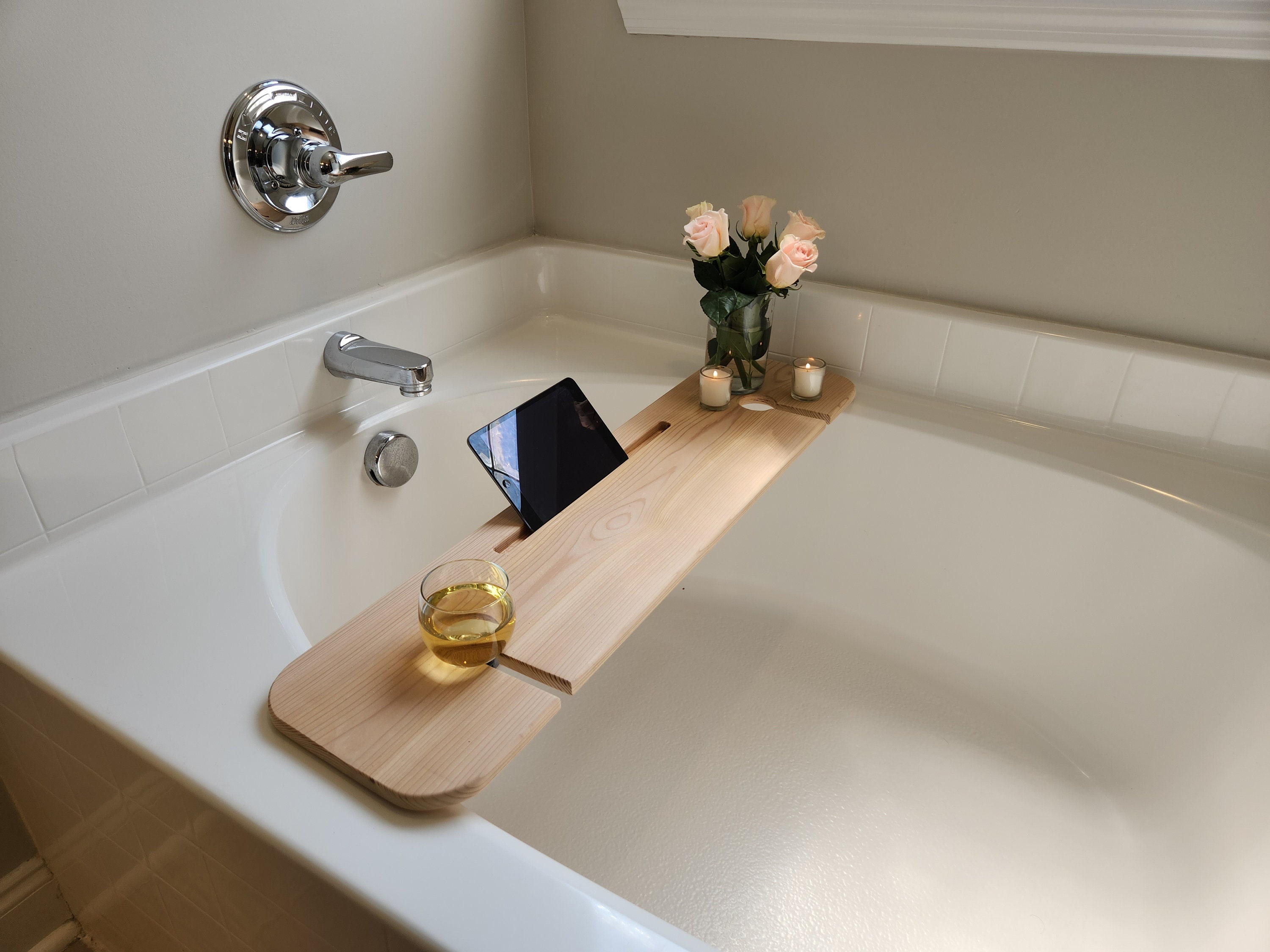 Bathtub Tray, Tub Caddy, Bath Tray, Cedar Bathtub Tray, Tub Tray ...