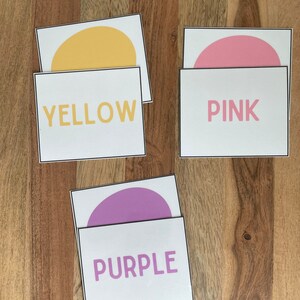 Color Matching Card Set Digital Download - Etsy