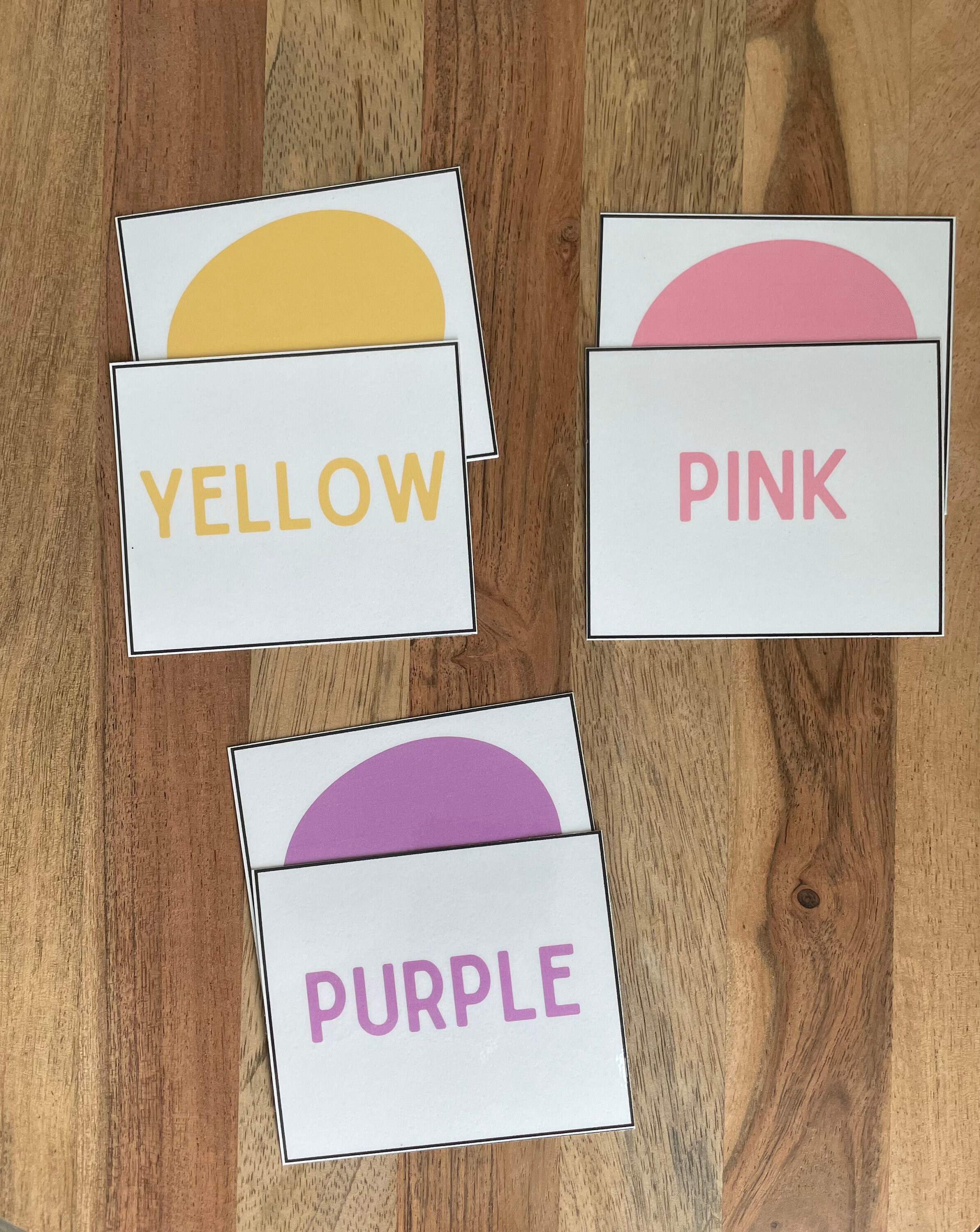 Color Matching Card Set Digital Download - Etsy