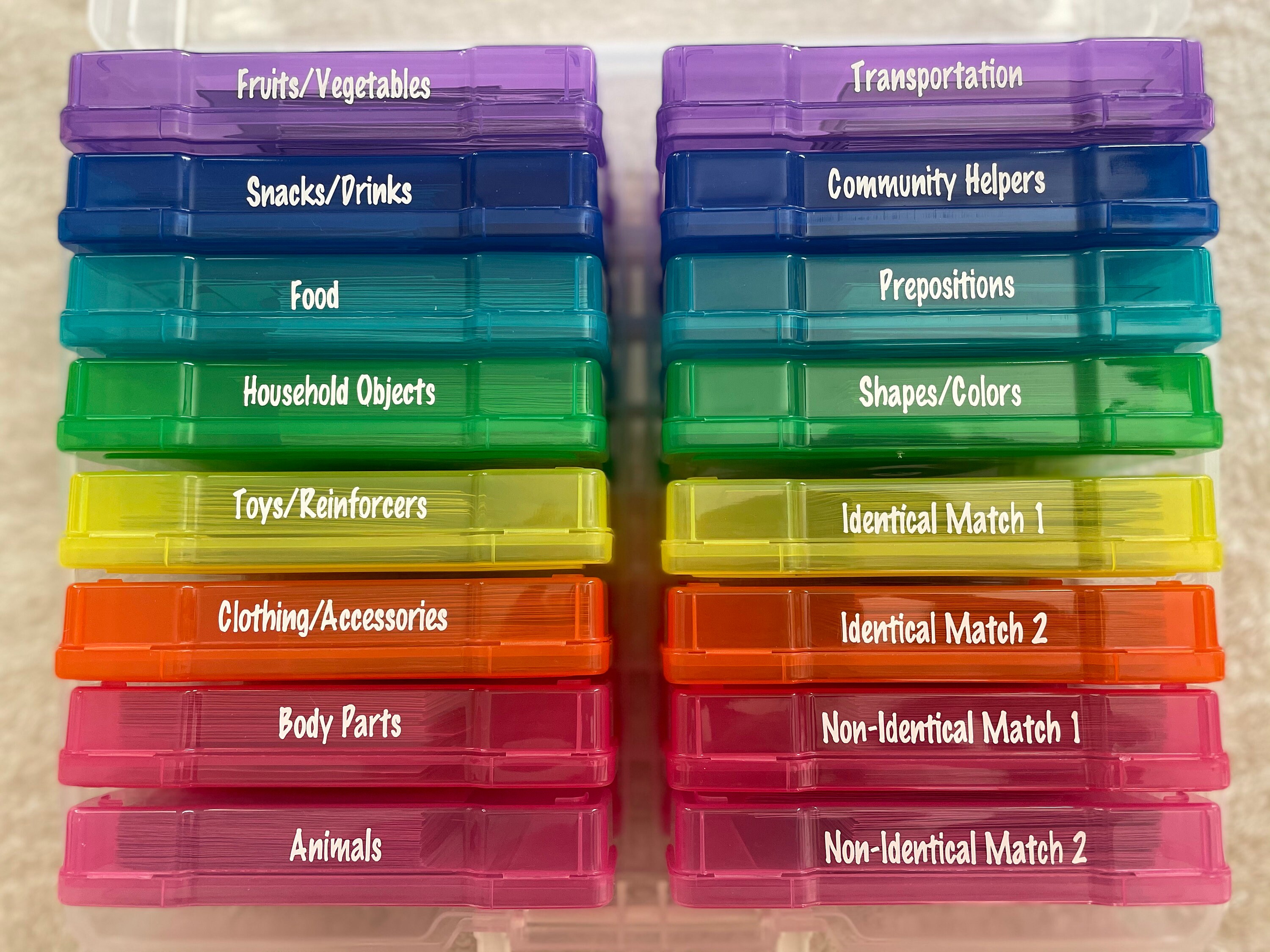 VB-MAPP Aligned Stimuli Set ABA Tacting and Receptive - Etsy