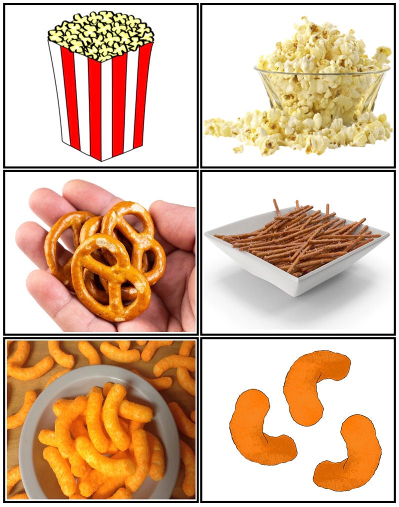 Fruits/vegetables, Snacks/drinks, Food - VB-MAPP Aligned Stimuli Set ...