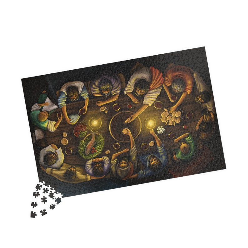 The Last Supper Puzzle 1014 - Pieces - Christian Family Puzzle - Bible ...