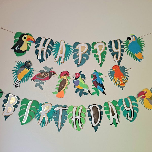 Bird Birthday Banner - Etsy