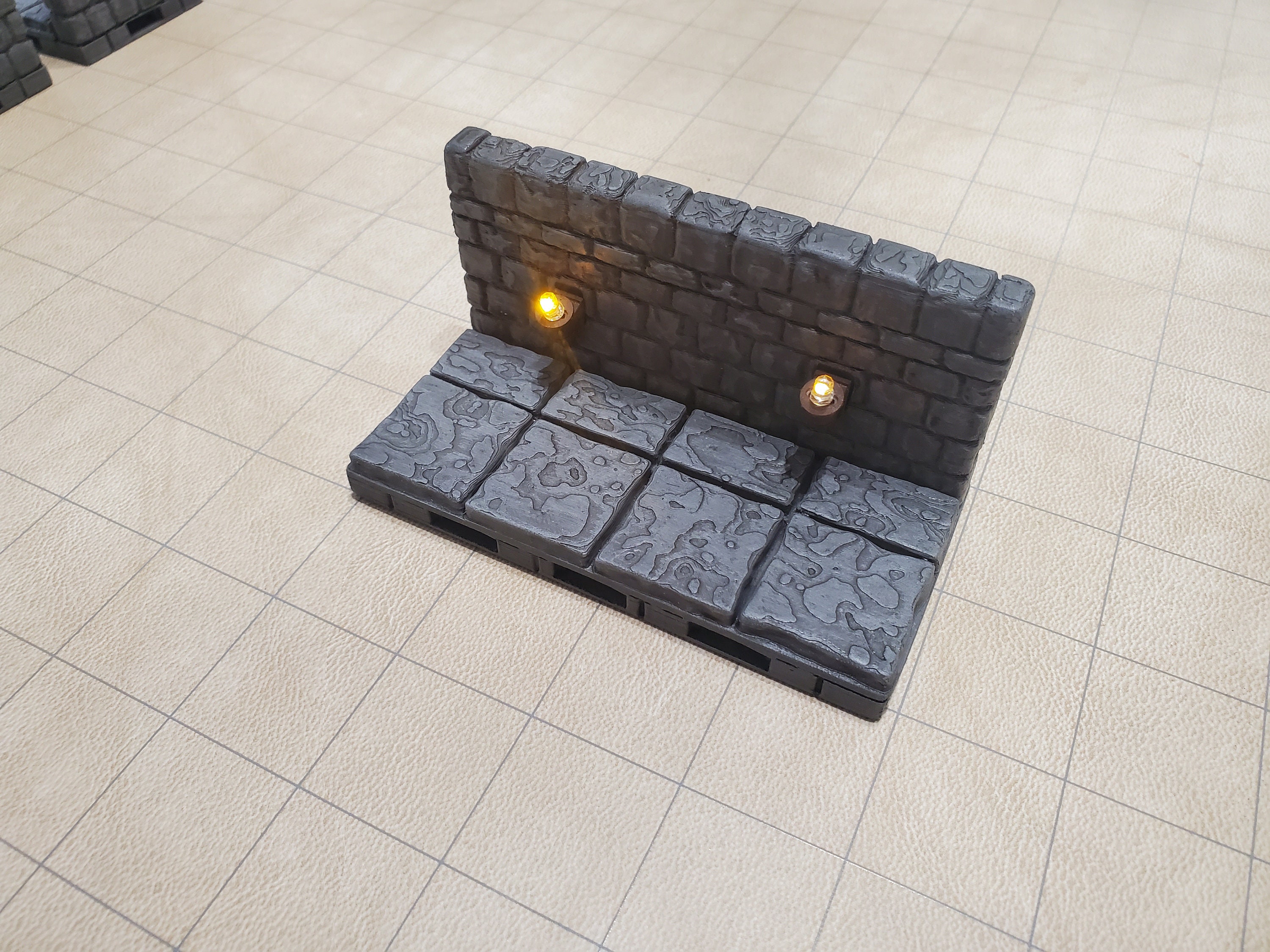 Elec~terrain 4x2 Powerblock Stone Wall Tile - LED Lighting - for ...