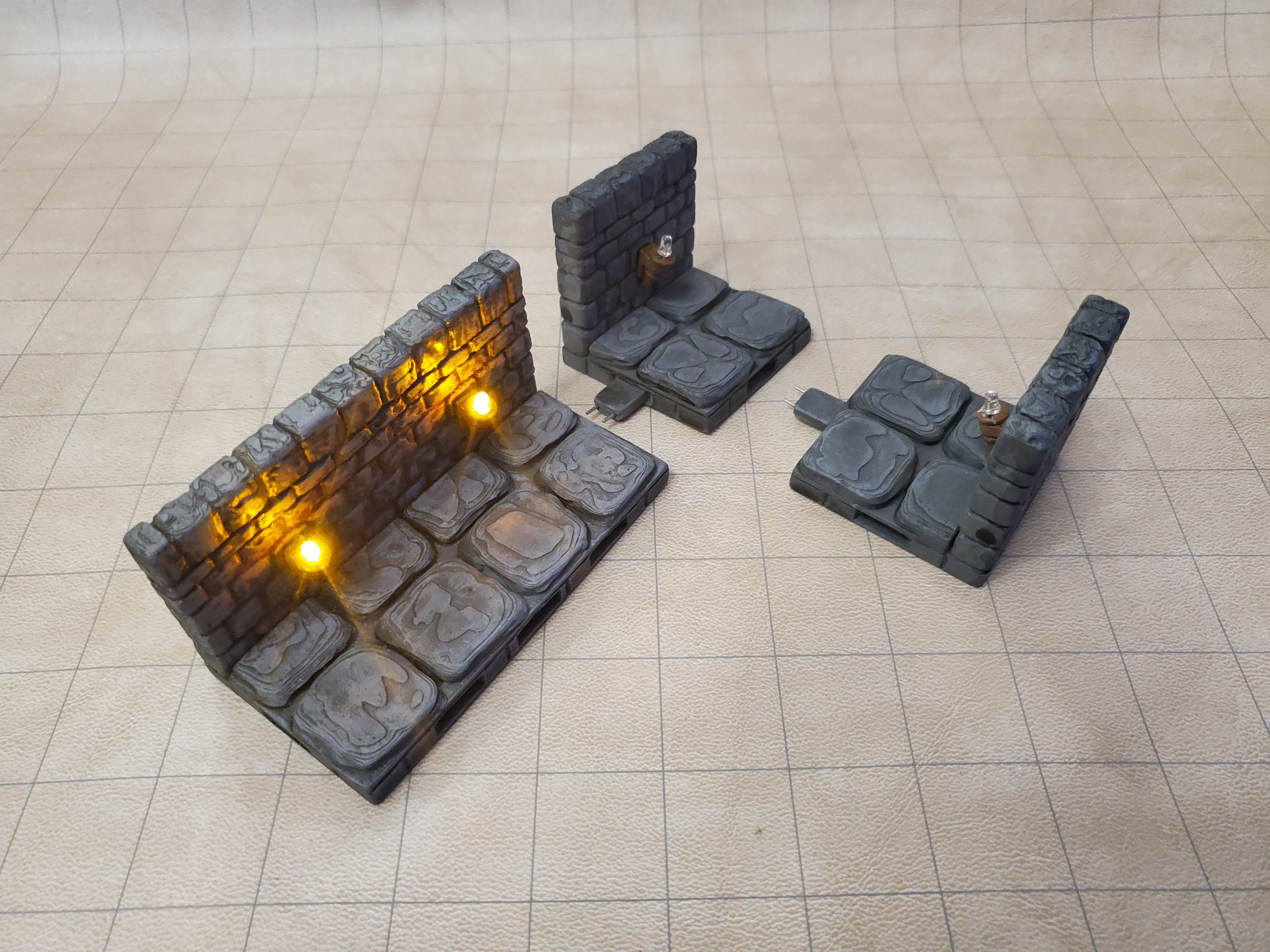 Electerrain Stone Room Kits 4 LED Light Openforge for Tabletop Games - Etsy