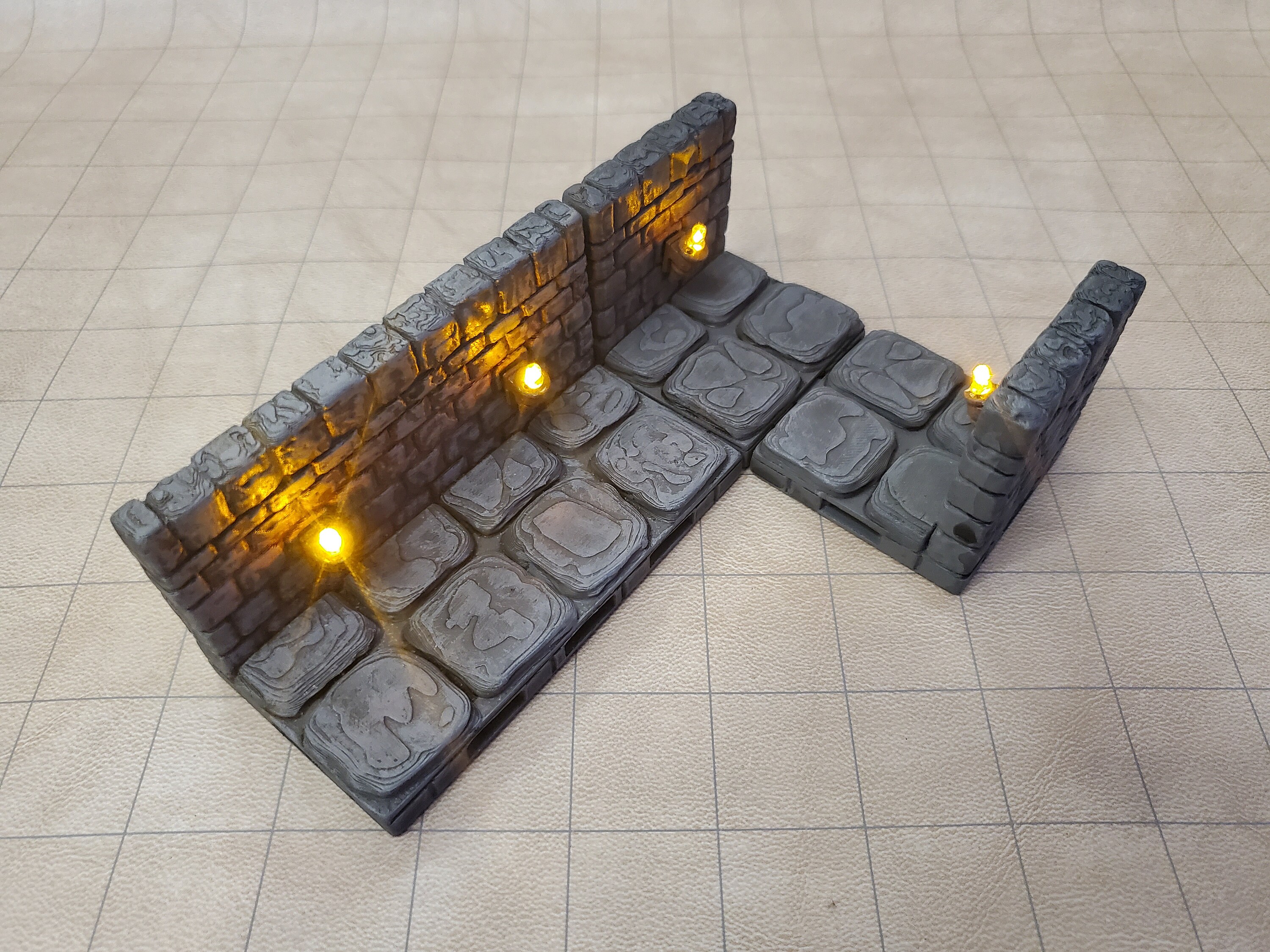 Elec~terrain 4x2 Powerblock Stone Wall Tile - LED Lighting - for ...