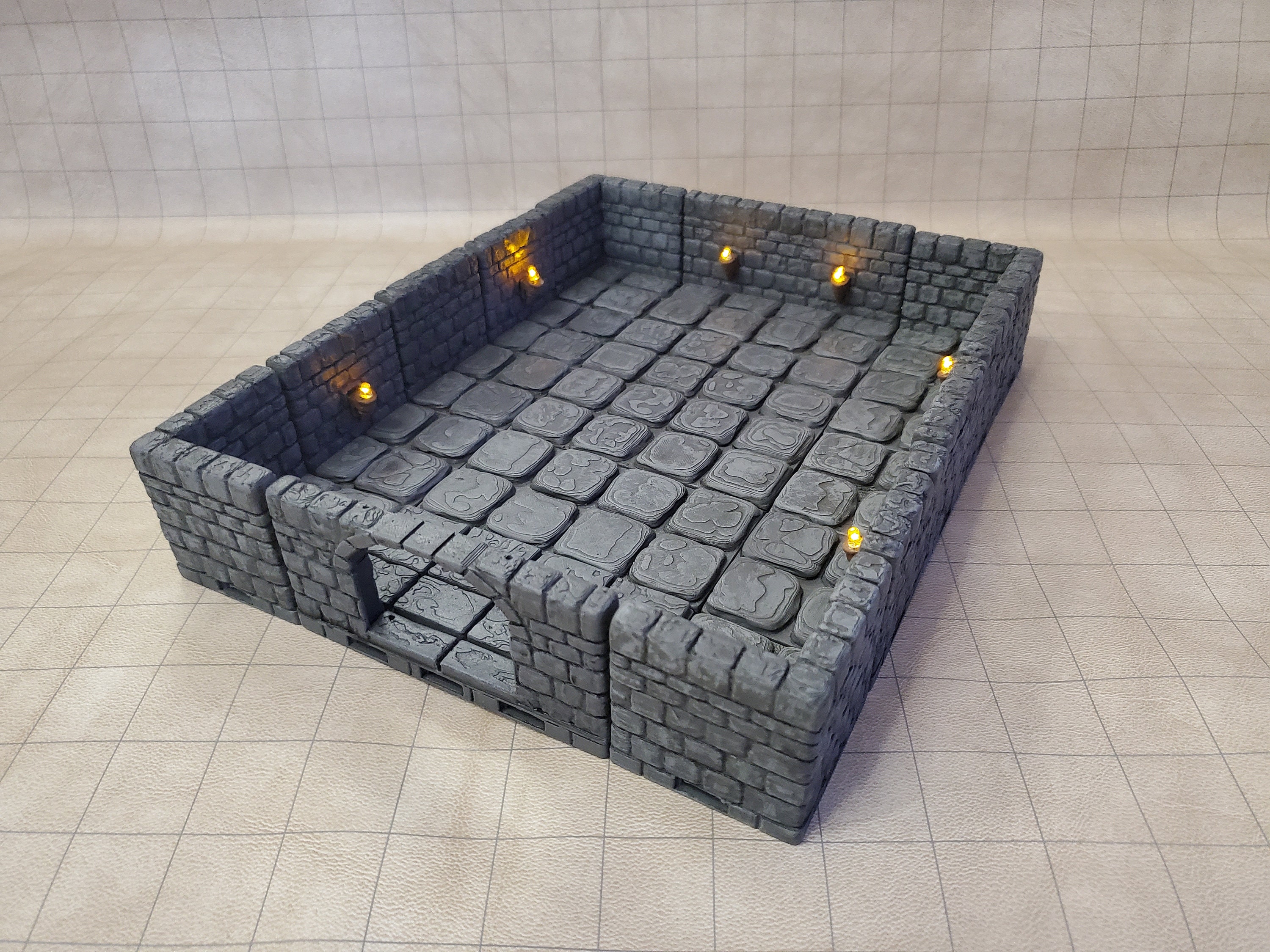 Elec~terrain 4x2 Powerblock Stone Wall Tile - LED Lighting - for ...