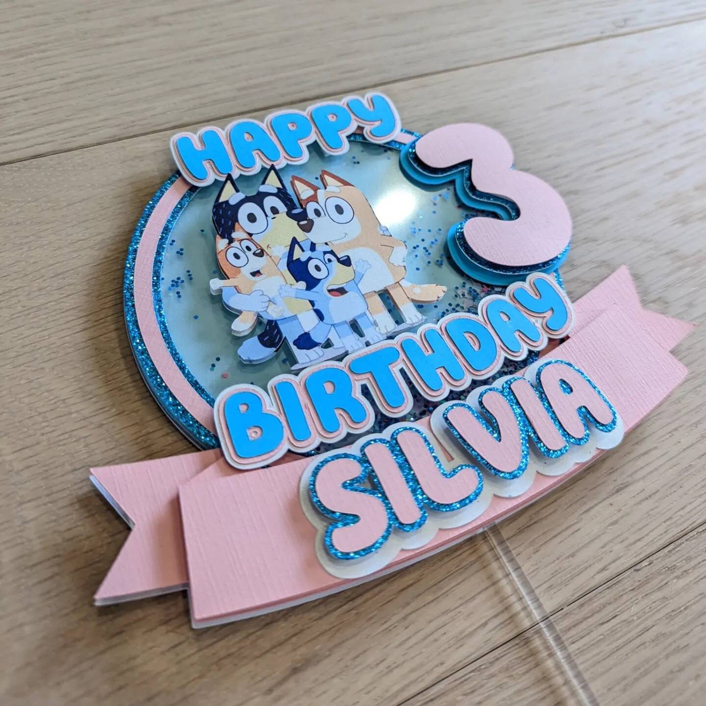 Bluey and Bingo Themed Cake Topper Custom Made Bluey Heeler - Etsy