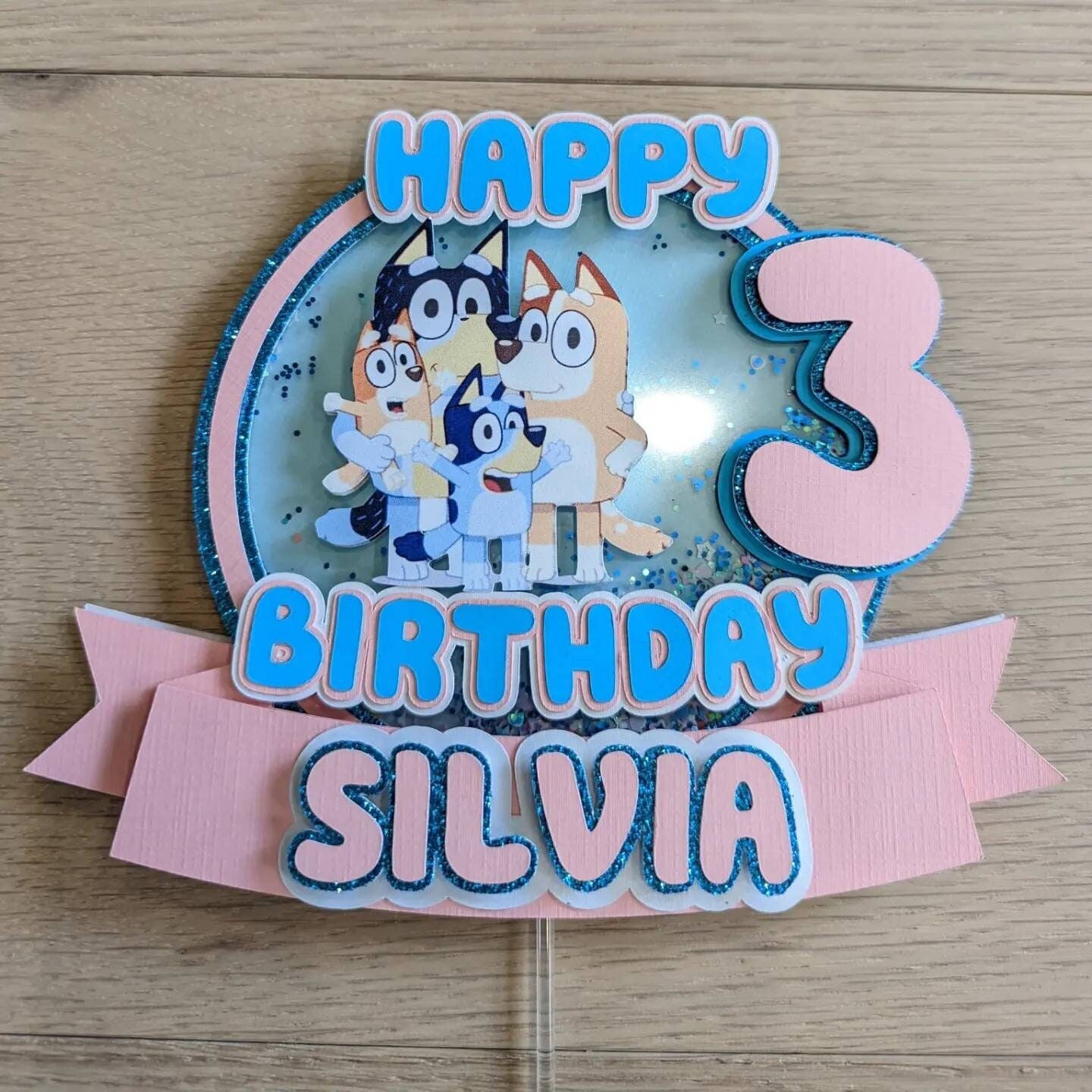 Bluey and Bingo Themed Cake Topper Custom Made Bluey Heeler - Etsy