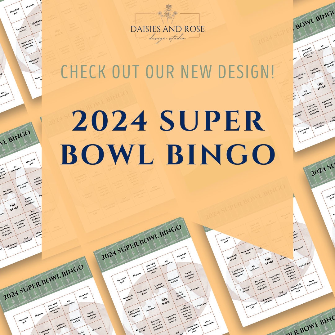 2024 Super Bowl BINGO - Etsy