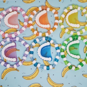 Pastel Rainbow Teeth Charm Kandi Bracelet - Etsy