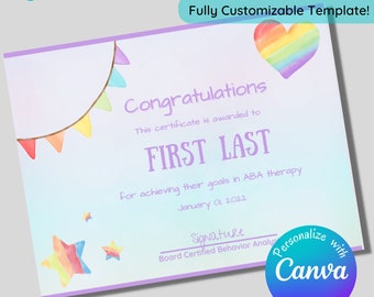 Therapy Graduation Certificate - Etsy