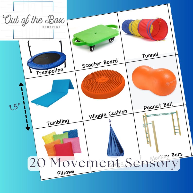 Movement Sensory Picture Communication Cards - Etsy