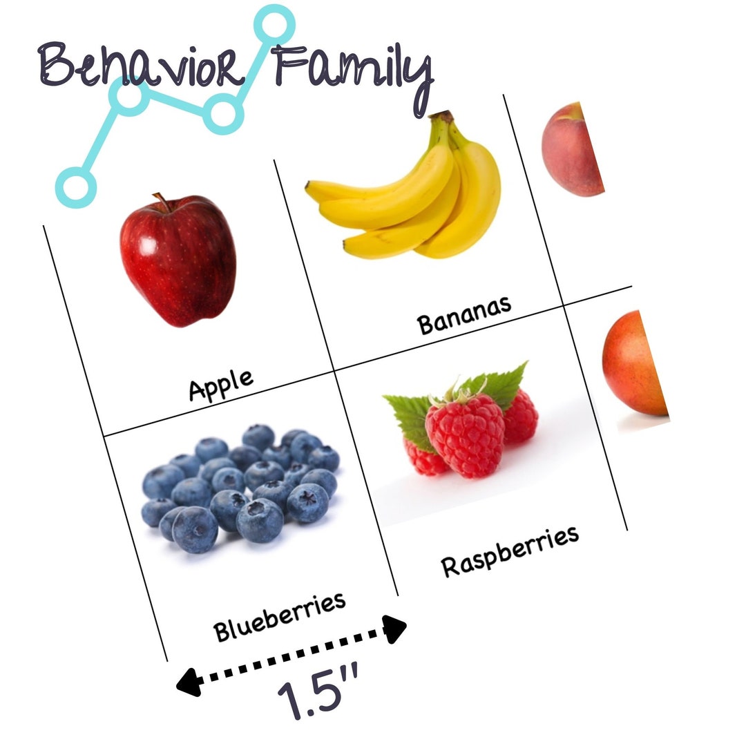 Fruit Picture Communication Cards - Etsy