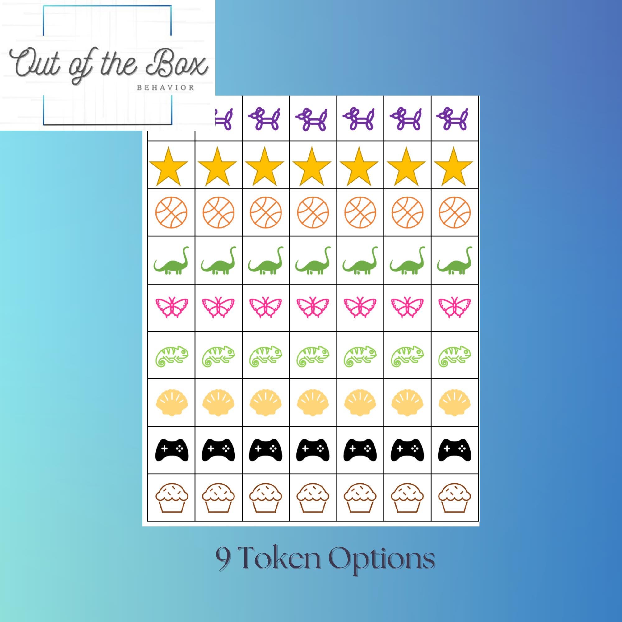 5 Token Board Set W/9 Token Options - Etsy
