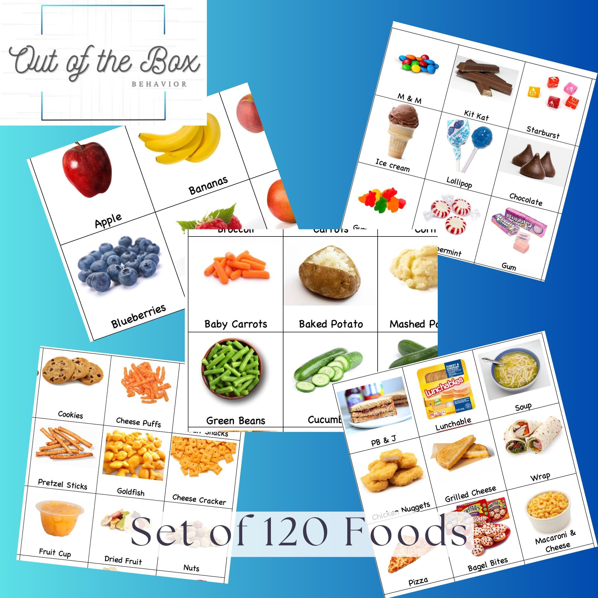 Food Set of 120 Picture Communication Cards - Etsy