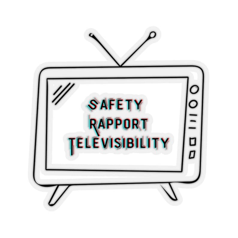 Safety Rapport Televisibility Vinyl Sticker Gift for - Etsy