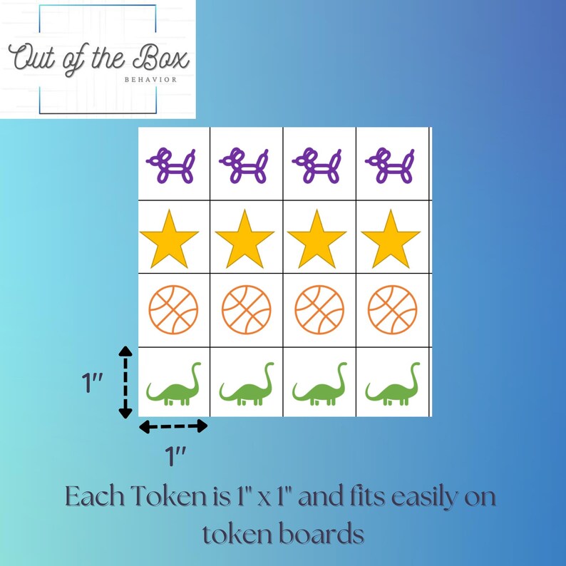 5 Token Board Set W/9 Token Options - Etsy