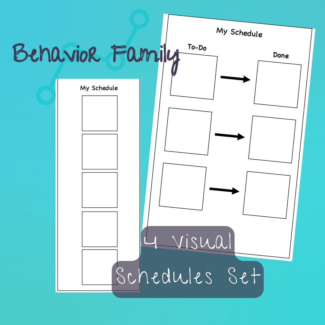 Visual Schedules Set - Etsy