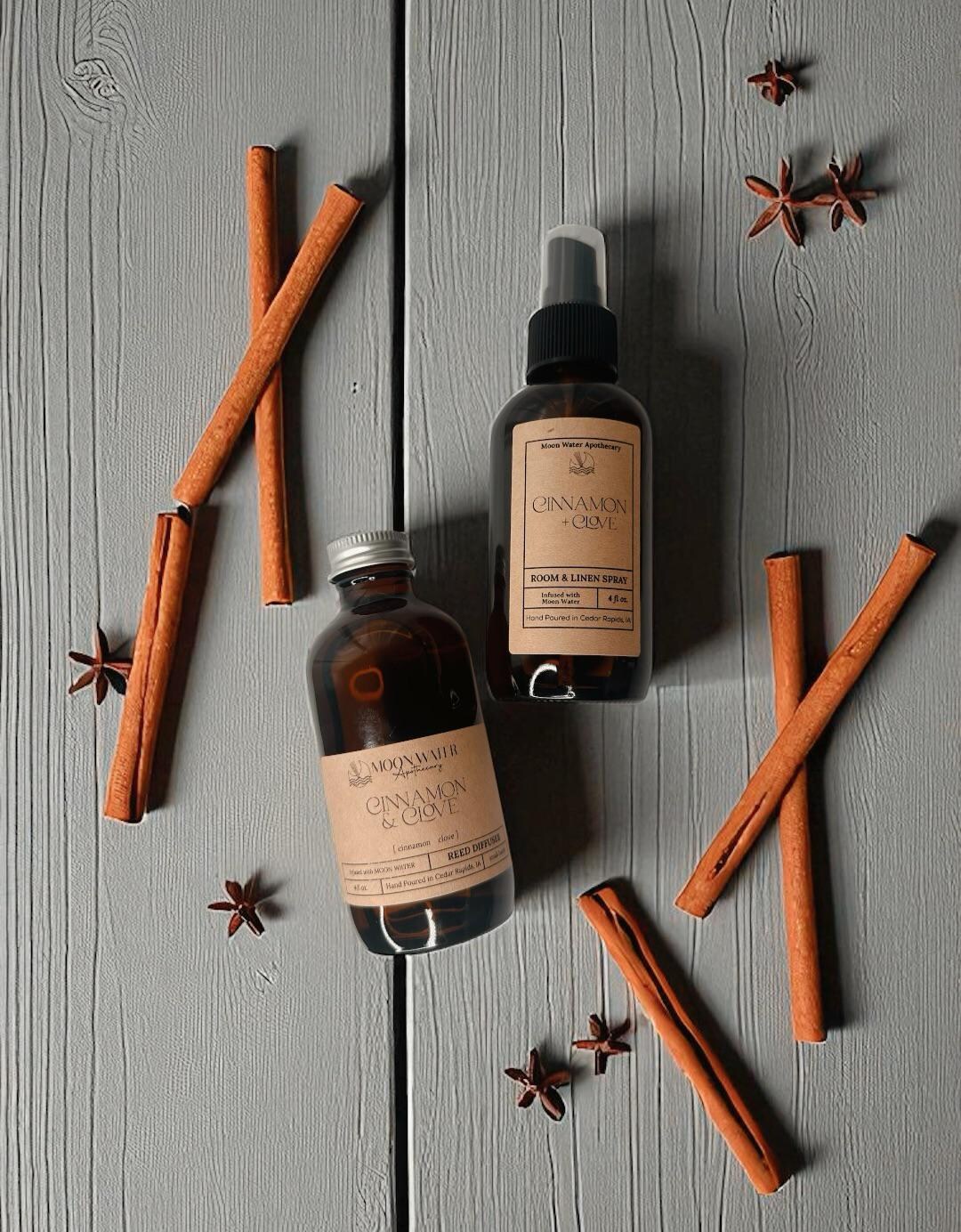 Cinnamon Clove Room Spray & Diffuser – Cozy Fall Scent, Spiced Cinnamon ...