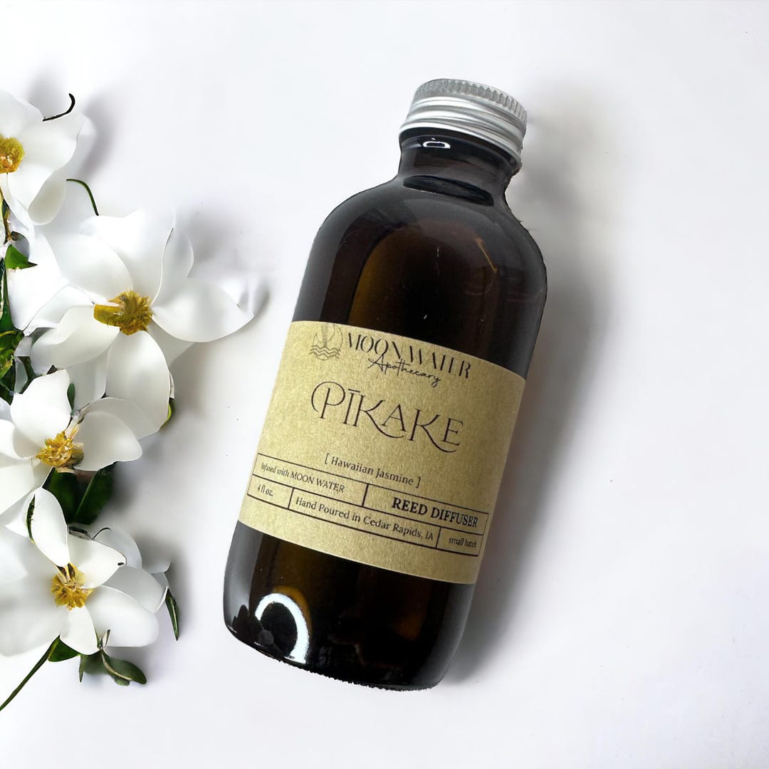 PIKAKE Hawaiian Jasmine Floral Reed Diffuser Room Spray Perfume Flower Gifts Gifts for Her ...