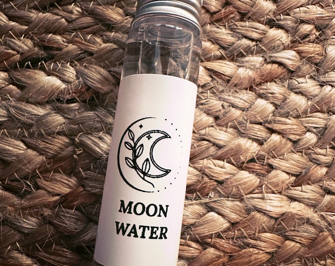 Moon Water Jar With Cork and Crystal, Moon Water Bottle Kit, Full Moon ...