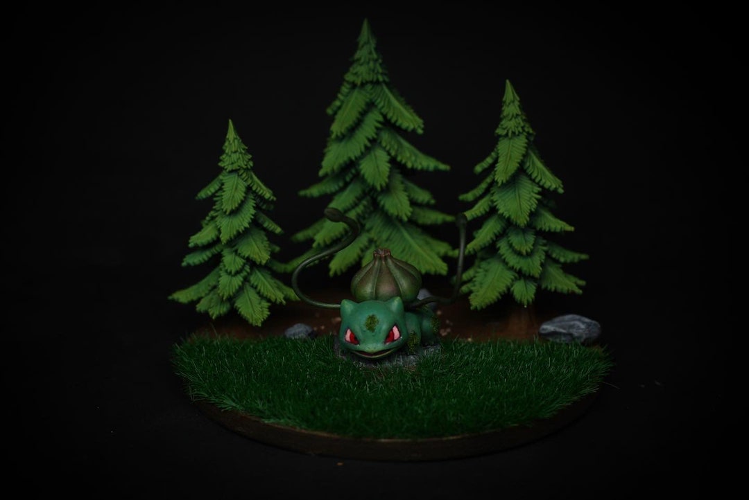 Pokémon Diorama Bulbasaur Handmade 4inch Display Base - Etsy