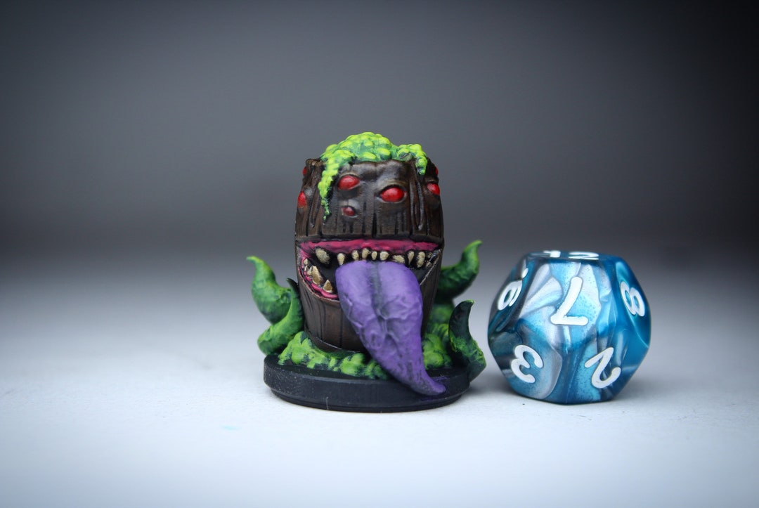 Printnpaint Mimic Barrel Miniature Painted DND Pathfinder Rpg - Etsy
