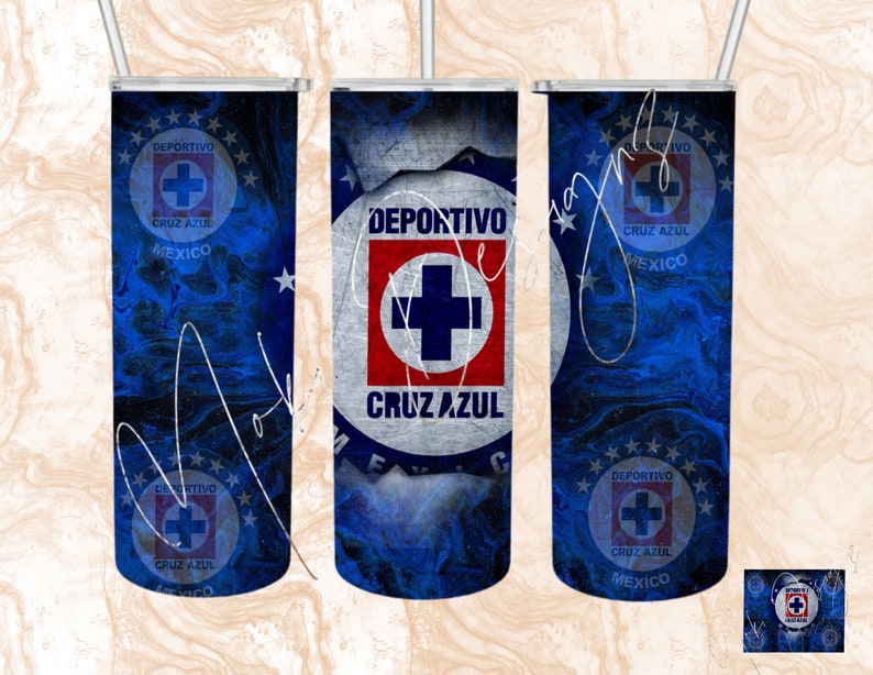 Cruz Azul Tumbler Wrap: Mexican Soccer Team PNG (digital Download) - Etsy