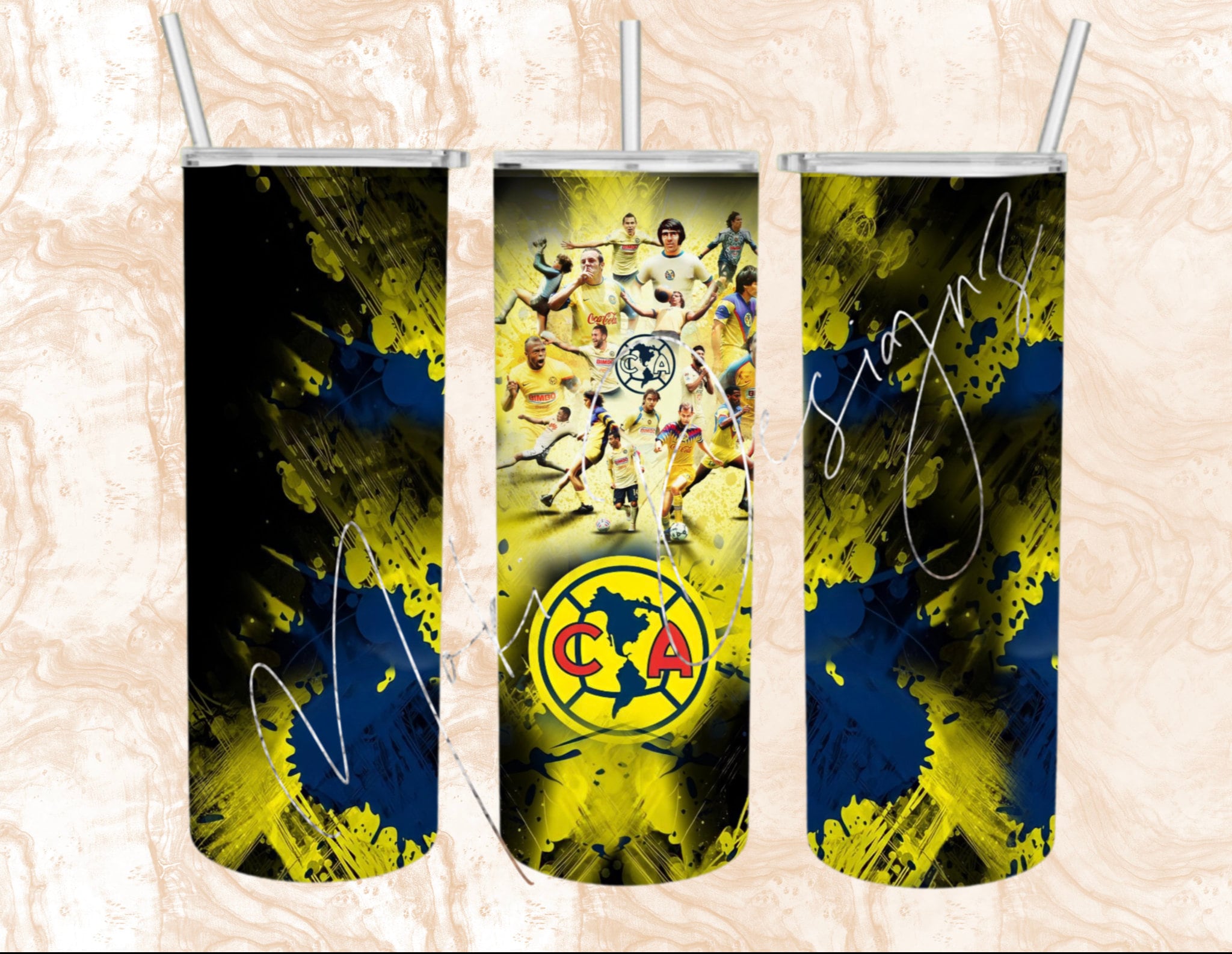 Club America Tumbler Wrap: Mexican Soccer Team PNG (digital Download ...