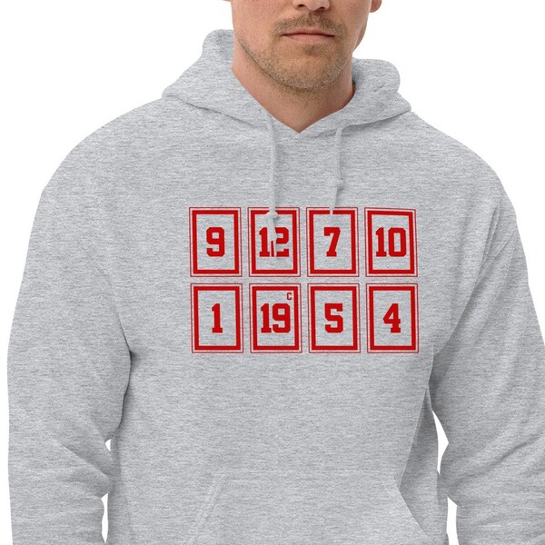 Red Wings Retired Jersey Banners - Etsy