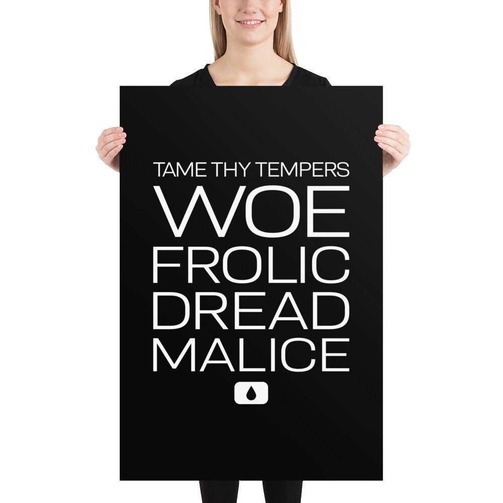 Tame Thy Tempers - Severance Fan Poster - Etsy