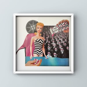 Barbies Big Break, Limited Edition Vintage Magazine Signed Collage Barbie Movie Vintage Candy ...