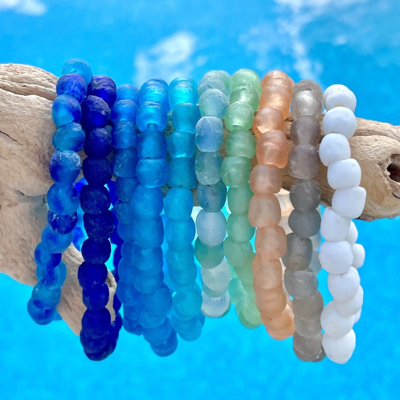 Sea Glass Beads Mini - Etsy